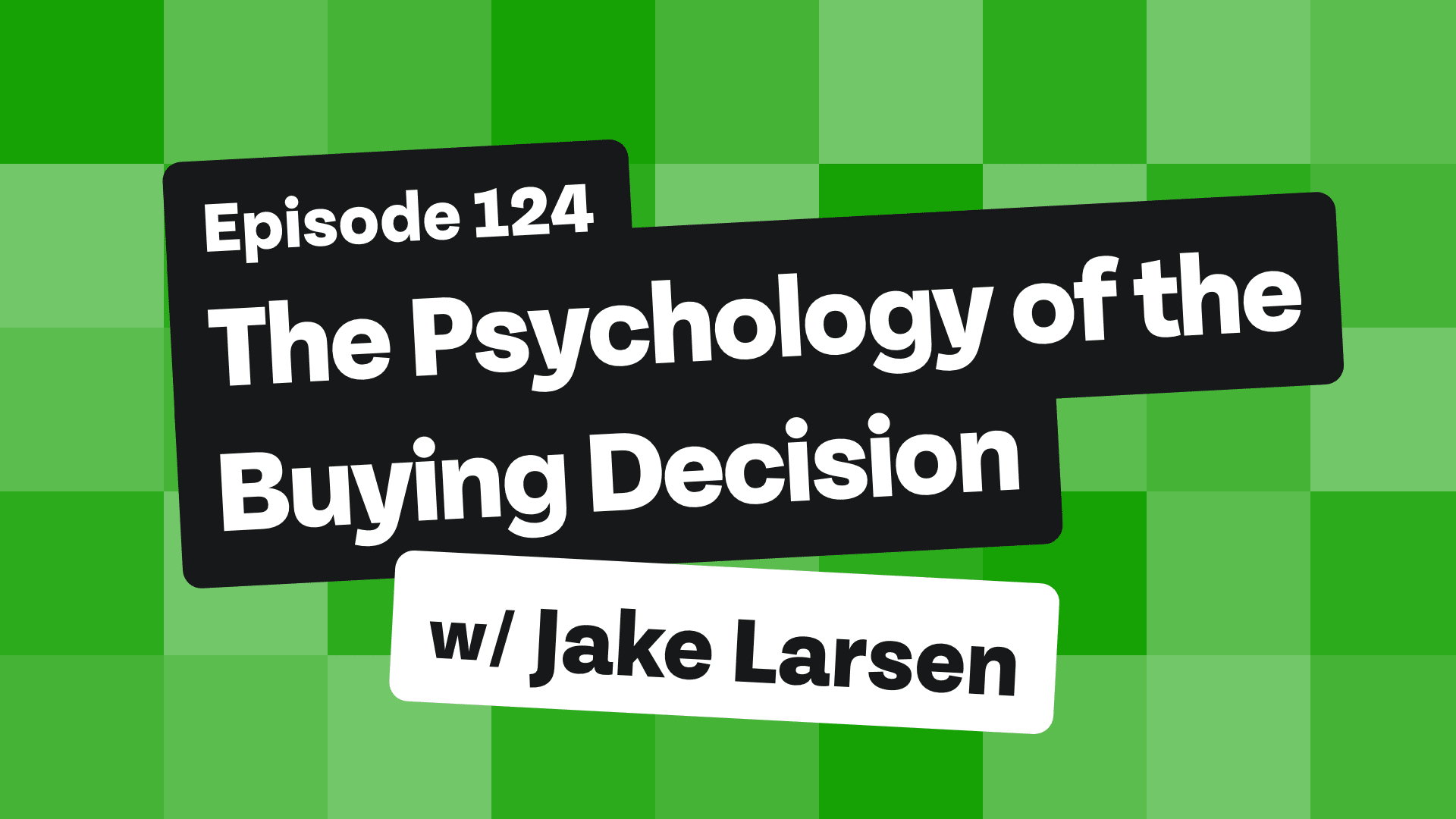 The Psychology of the Buying Decision with Jake Larsen | E124 ...